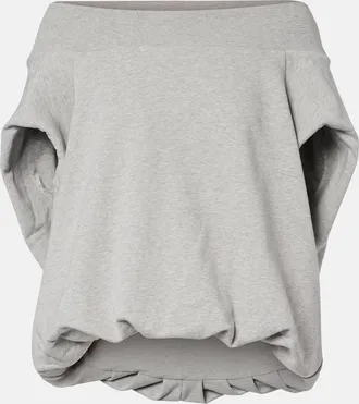 Dries Van Noten Sweatshirt Cocoon aus Baumwoll-Jersey