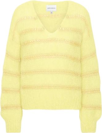 Americandreams Americandreams, Femme, Pulls, Jaune, Taille: 42 FR Katie LS Knit