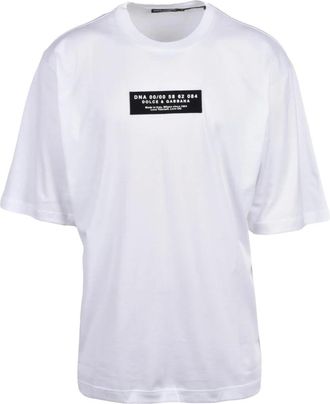 Dolce & Gabbana Homme, Tops, Blanc, Taille: L T-Shirt