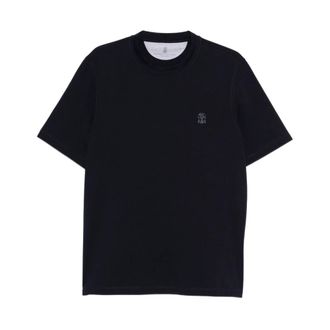 Brunello Cucinelli Blaue Pullover f&uuml;r M&auml;nner - - Tops - Herren - Blau - L