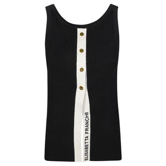 Elisabetta Franchi Top Tricot - - Tops - Damen - Schwarzk - S