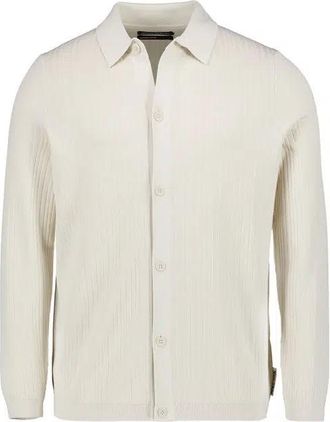 Marc O'Polo Herren Cardigan beige Bio-Baumwolle unifarben