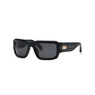 Philipp Plein Homme, Accessoires, Noir, Taille: 56 MM Spp182M 0700 Lunettes de soleil