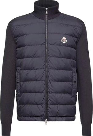 Moncler Homme, Vestes, Bleu, Taille: L Padded Cardigan
