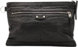 Balenciaga Pre-owned Pochette City Clutch - Femme - Pre-owned - Noir - Taille: ONE Size