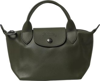 Longchamp Femme, Sacs, Vert, Taille: ONE Size Sac à main polyvalent à poignée supérieure