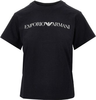 Emporio Armani Logo print T-shirt Woman XS