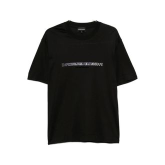 Emporio Armani Homme, Tops, Noir, Taille: 2XL T-shirt