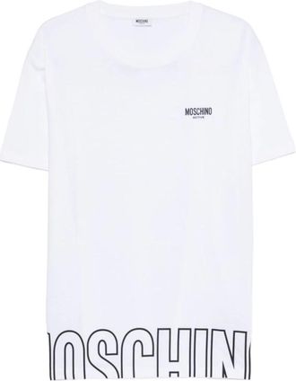 Moschino Homme, Tops, Blanc, Taille: S Moschino Underwear T-shirts et Polos