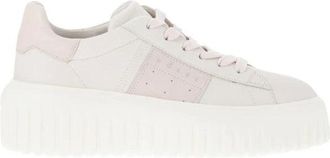Hogan Femme, Chaussures, Blanc, Taille: 39 EU H Stripes Platform Baskets