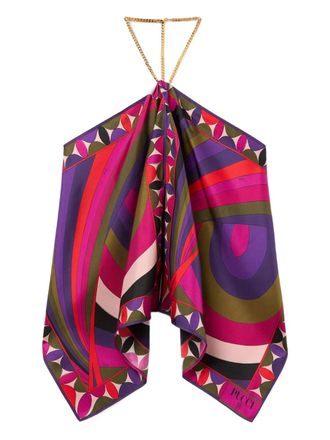 Pucci Kettenoberteil mit Iride-Print - Violett