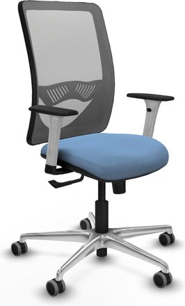 Piqueras y Crespo B&uuml;rostuhl Zulema mit wei&szlig;en und schwarzen Armlehnen, h&ouml;henverstellbare Lendenwirbelst&uuml;tze, ausgestattet mit Sincro 3 Positionen und Schneideschaum, Gr