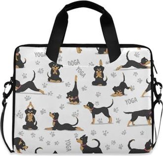 Alaza Sac pour ordinateur portable de 40,6 &agrave; 15,6 cm en caoutchouc canard, sacoche pour ordinateur portable de 40,6 &agrave; 15,6 cm, sac fourre-tout pour homme et