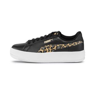 Puma Baskets L&eacute;opard Lily Platform Femme, Chaussures, Noir, 39