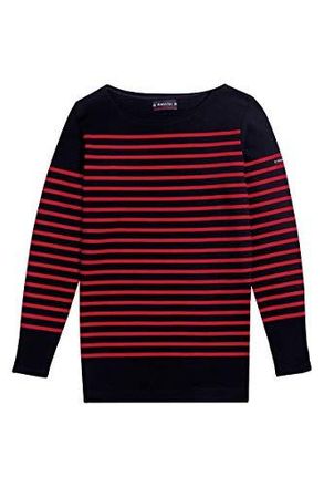 Armor Lux Femme Marinière Amiral Femme T shirt, Multicolore (Ii9 Rich Navy/Braise Ii9 Rich Navy/Braise), 46 EU