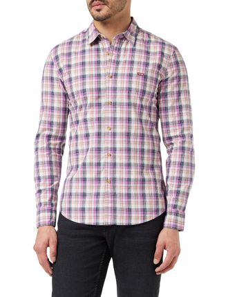 Levi's Herren Ls Battery Hm Slim Shirt, George Plaid Dress B, XS EU
