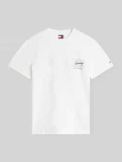Tommy Jeans Regular Fit T-Shirt aus reiner Baumwolle mit R&uuml;cken-Print