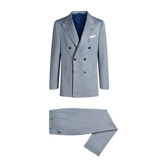 Kiton Suit Virgin Wool - - Suits - Herren - Blau - L