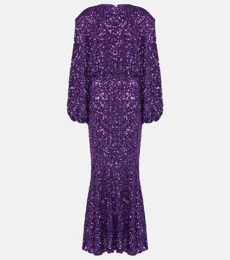 Rotate Robe longue à sequins