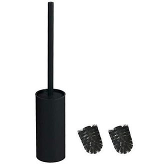 BGL Fashion Brosse WC sur Pied en Acier Inoxydable pour d&eacute;coration de Salle de Bain (Noir)