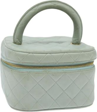 Chanel Pre-owned Cuir trousses-de-toilette - Femme - Pre-owned - Bleu - Taille: ONE Size