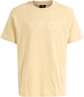 A.P.C. A.p.c., Homme, Tops, Jaune, Taille: XL T-Shirt Standard Grand VPC
