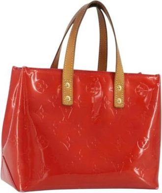 Louis Vuitton Sac &agrave; main vintage en cuir verni Pre-owned - Femme - Pre-owned - Rouge - Taille: ONE Size