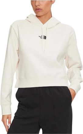 The North Face Femme, Sweatshirts et sweats à capuche, Blanc, Taille: 42 FR SweaT-shirt à capuche en mélange de coton avec col rond