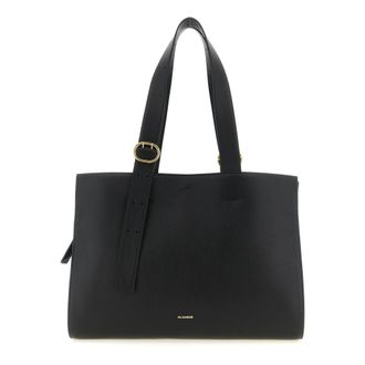 Jil Sander Cannolo Leder Shopper - - Bags - Damen - Schwarzk - ONE SIZE