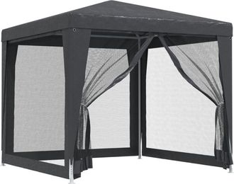vidaXL Vidaxl - Tente de f&ecirc;te 2.5x2.5m avec 4 parois lat&eacute;rales en maille - R&eacute;sistante &agrave; leau et aux UV - Id&eacute;ale pour &eacute;v&eacute;nements ext&eacute;rieurs