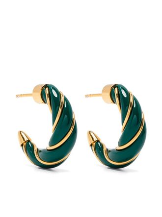 Aurélie Bidermann mini Diana twisted earrings - Or