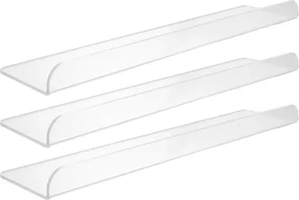 Valiclud 3 St&uuml;ck Acryl Wandregale 40X9X3cm Schwebendes Bruchfestes Wandregal f&uuml;r K&uuml;che Bad Wohnzimmer Wandmontiertes Regal f&uuml;r Sonnenbrillen Dekoration