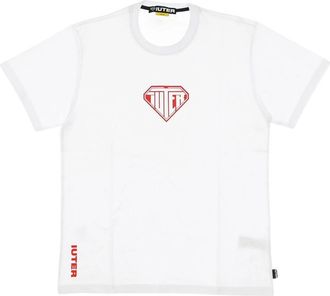 Iuter Logo Tee - - Tops - Herren - Wei&szlig; - XL