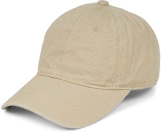 styleBREAKER Unisex Baseball Cap Vintage Look verstellbar 6-Panel Cappy in Washed Optik mit gebogenem Schirm Baumwolle Retro Cap Damen und Herren, Farbe:Beige