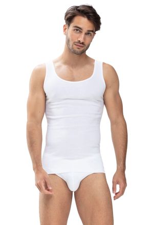 Mey Achseltop MEY Casual Cotton (K), Herren, Gr. XXL, N-Gr, wei&szlig;, Feinripp, Obermaterial: 100% Baumwolle, unifarben, k&ouml;rpernah, Rundhals, Unterhemden, ohn