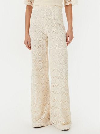 Twin-Set Stoffhose 251TP2409 Beige Wide Leg