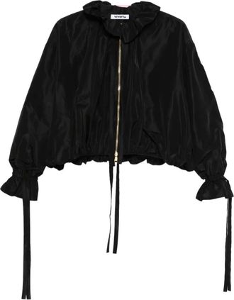 Vivetta Vivetta, Femme, Vestes, Noir, Taille: 40 FR Balloon Bomber Jacket