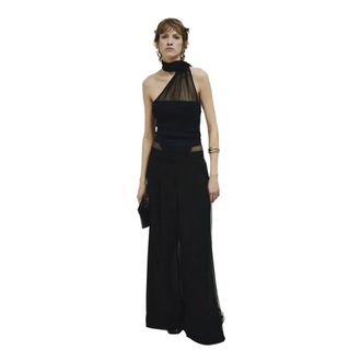 Erika Cavallini Semi Couture Damen, Hosen, Schwarzk, SGr&ouml;&szlig;e