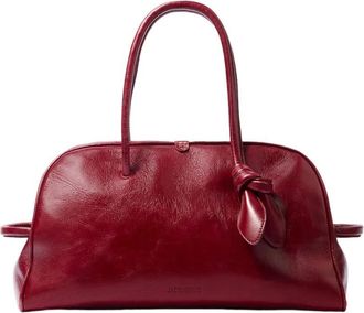 Jacquemus Hobo Bags - Bowling Bag In Lacquered Cowhide Leather - Gr. unisize - in Rot - f&uuml;r Damen