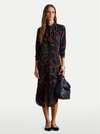 Lauren Ralph Lauren Hemdkleid 200P03552001 Dunkelblau Regular Fit