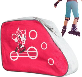 Generic Schlittschuhtasche - Rollschuh-Tasche, 38 x 15 x 28 cm, atmungsaktive Eiskunstlauf-Taschen, dreieckige Form, Zubeh&ouml;r f&uuml;r Rucksack, verstellbar, f&uuml;r