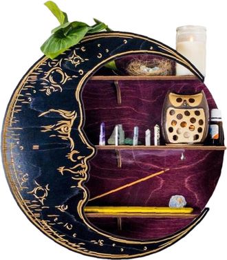 Generic Wandregal, fl&uuml;ssiges Wandregal - Eckregal mit fl&uuml;ssiger Wandhalterung | Platz - spart Stauraum f&uuml;r Arbeitsr&auml;ume, aus Fl&uuml;ssigholz f&uuml;r Badezimmer