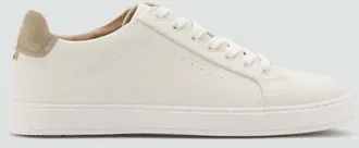 Mango Baskets cuir empi&egrave;cement contrastant blanc - Homme - 39 - MANGO MAN