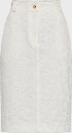 Gerard Darel Jupe droite en jacquard - JALILA - Blanc