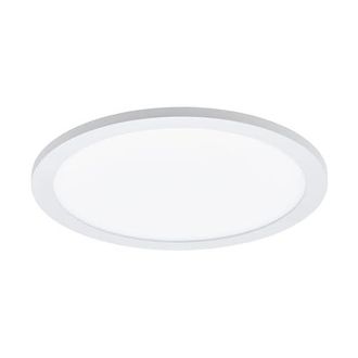 Eglo CONNECT Plafonnier LED SARSINA-C, lampe de plafond Smart Home en aluminium et plastique, luminaire effet ciel &eacute;toil&eacute; avec t&eacute;l&eacute;commande, &Oslash; 30 cm, dimma