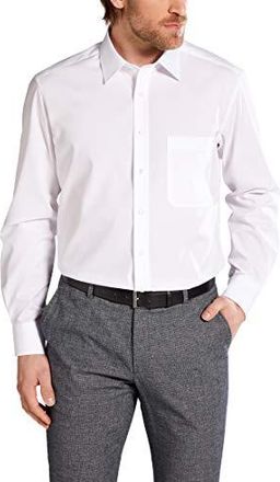 Eterna Homme Chemise Unie en Popeline Comfort FIT 1/1 Blanc 42_H_1/1