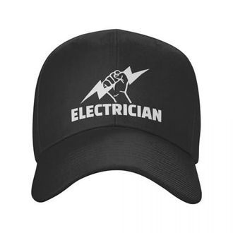 Generic Casquette de baseball punk &eacute;lectricien casquette de baseball homme femme respirant ing&eacute;nieur puissance &eacute;lectrique papa chapeau ext&eacute;rieur cadeau