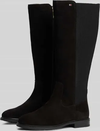 Tommy Hilfiger Stiefel aus echtem Leder mit Logo-Stitching
