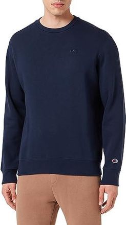 Champion Rochester 1919 Logo Heavy Poly-Fleece Crewneck Sweat, Bleu Nuit, S Homme
