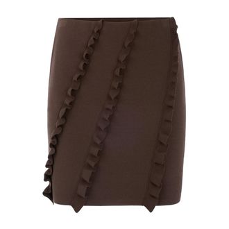 Marc Cain Gerader Minirock - - Skirts - Damen - Braun - XL